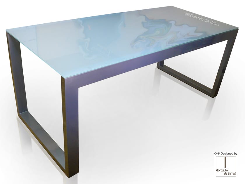 Glass table MAZA By Gonzalo De Salas