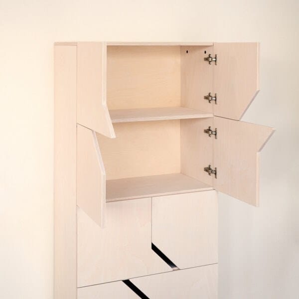 MAZE Birch highboard with doors By Radis
