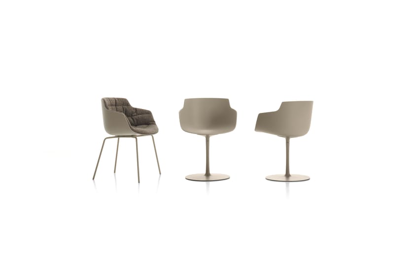 FLOW ARMCHAIR Swivel upholstered chair By MDF Italia | design Jean ...