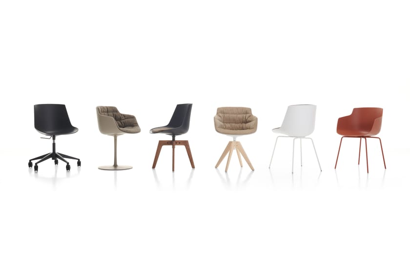 FLOW ARMCHAIR Swivel upholstered chair By MDF Italia | design Jean ...