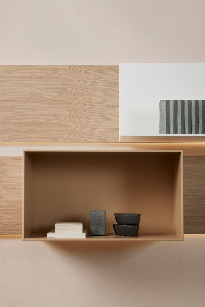 PENTAGRAMMA SIDEBOARD Modular sectional bookcase By MDF Italia