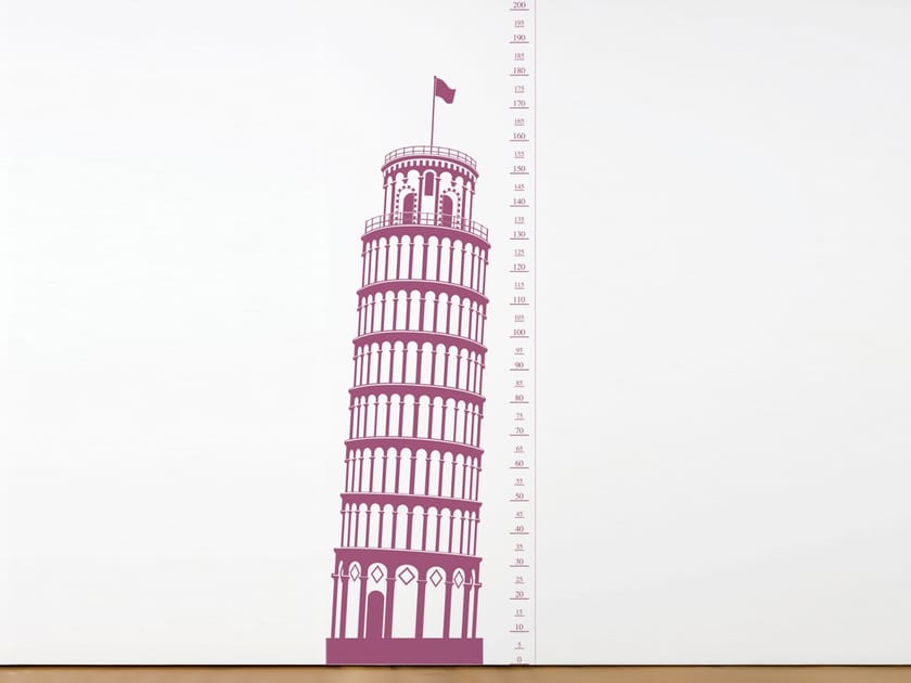 Adesivo de Parede de vinil MEASURING SOUVENIR PISA By Moustache design ...