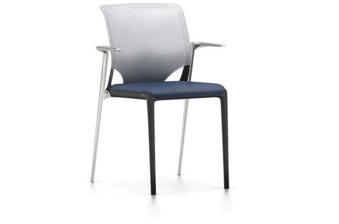 MEDASLIM Mesh training chair with armrests By Vitra | design Alberto Meda