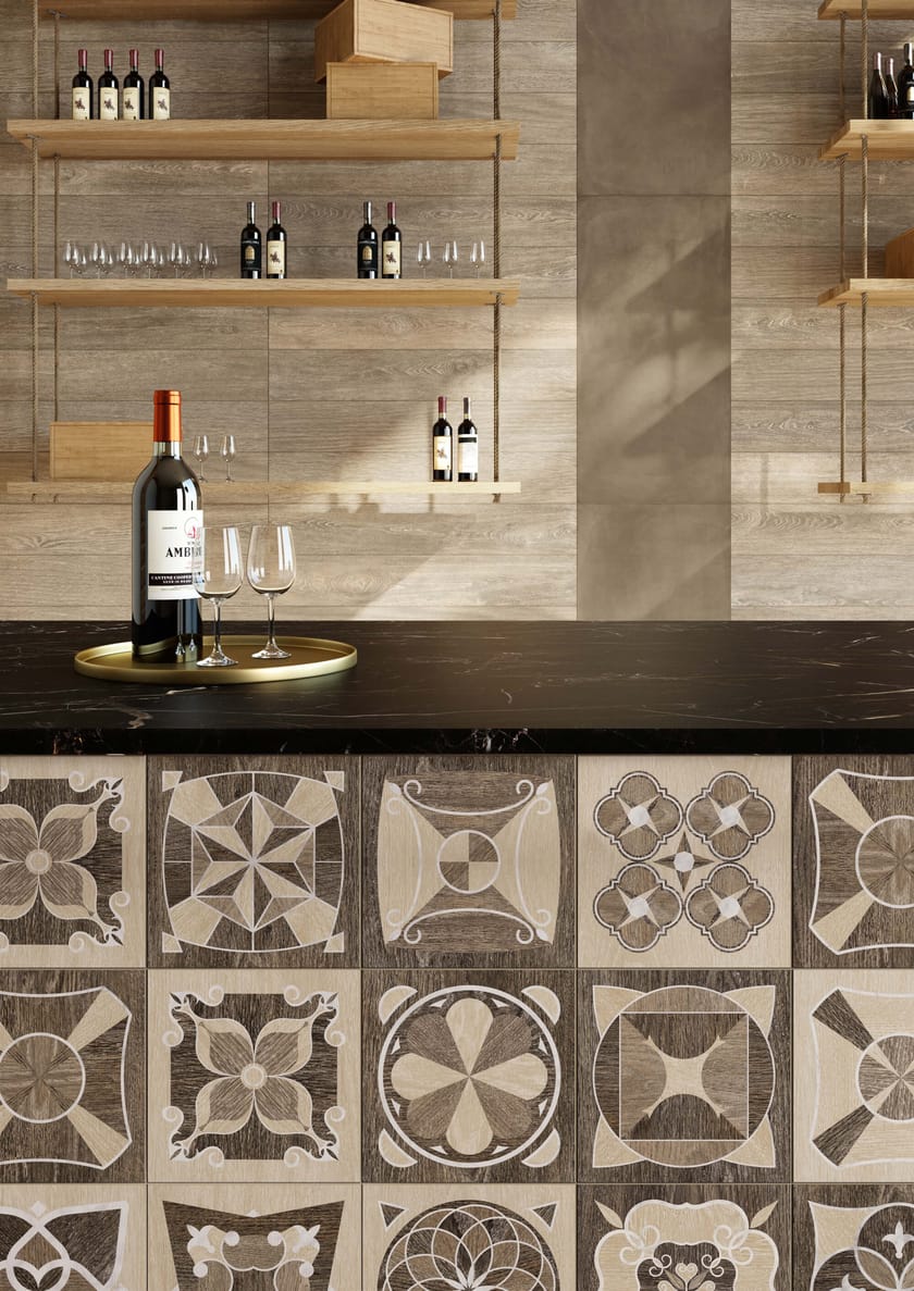 Pavimento/rivestimento in gres porcellanato effetto legno MEET DECOR Collezione Meet By ...