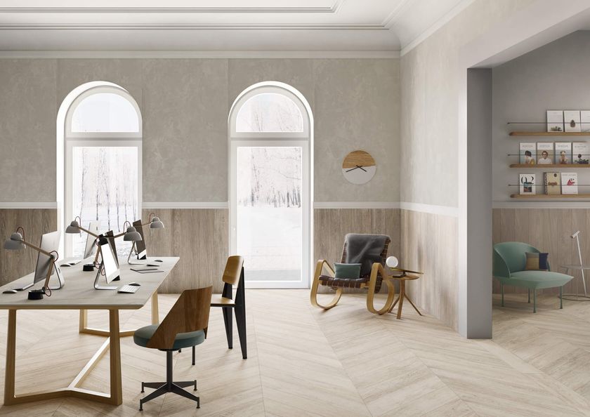 Pavimento/rivestimento in gres porcellanato effetto legno MEET SCANDI ...