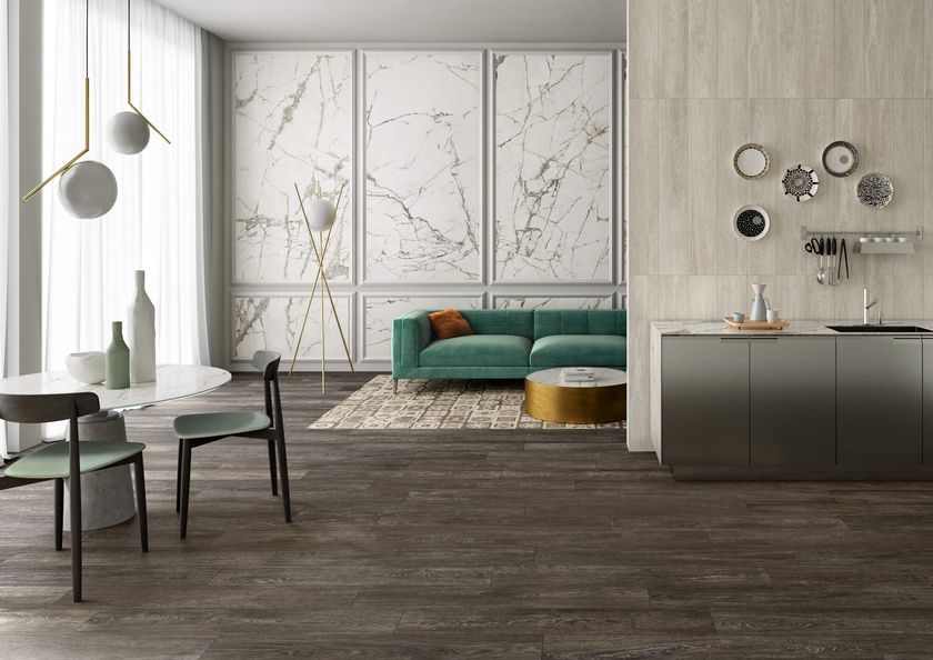 Pavimento/rivestimento in gres porcellanato effetto legno MEET SCANDI ...