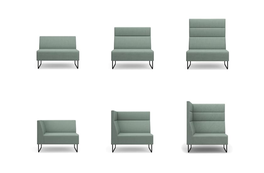 Divano modulare in tessuto con imbottitura ignifuga MEETER By SOFTREND ...