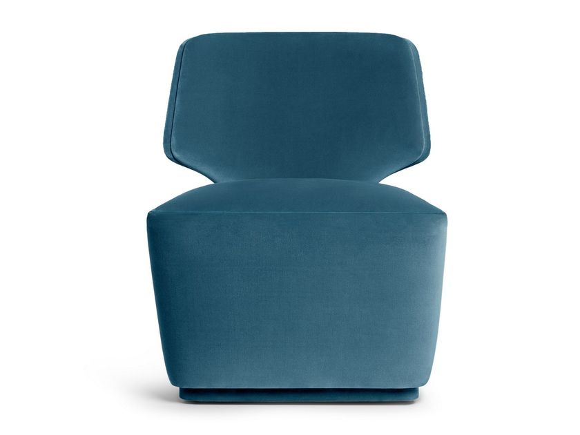 MELODY Swivel velvet easy chair By Munna