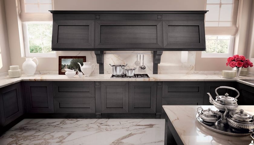 Wood veneer fitted kitchen MELOGRANO CLASSIC CK2 Melograno Collection By Composit design Liliana ...