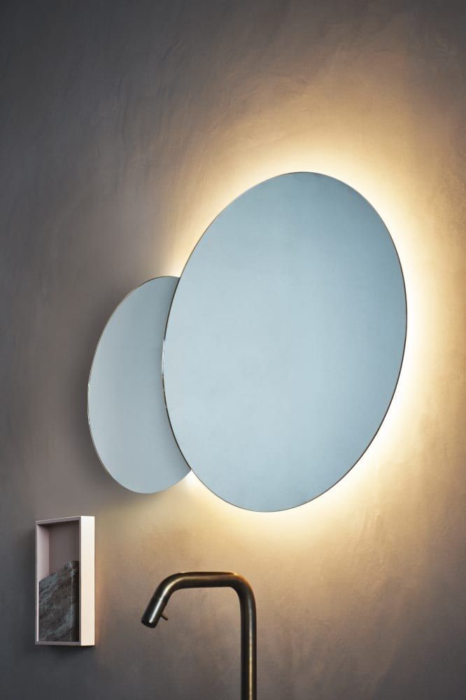 MEMORY Floor standing brass sink spout By Agape | design Benedini Associati