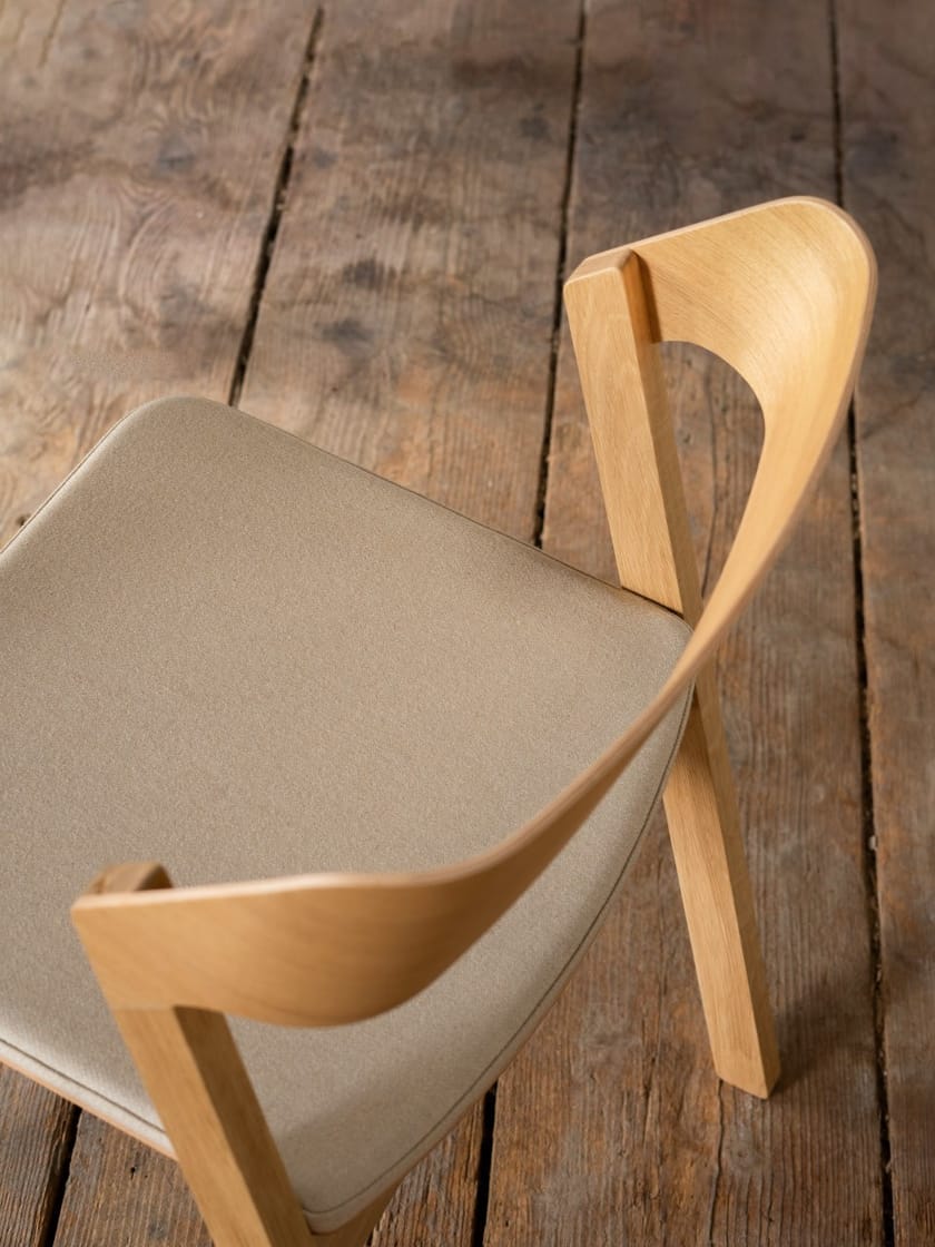 MERANO 313 401 Wooden chair with integrated cushion By TON | design ...