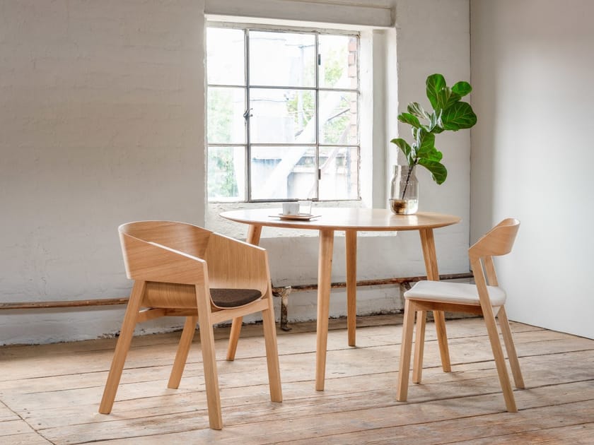 MERANO 313 401 Wooden chair with integrated cushion By TON | design ...