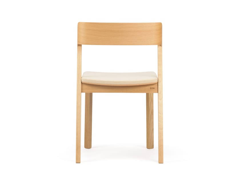 MERANO 313 401 Wooden chair with integrated cushion By TON | design ...