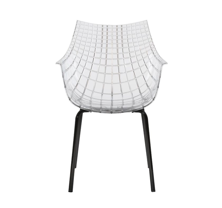 MERIDIANA Polycarbonate chair with steel legs By Driade | design ...
