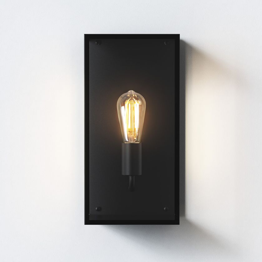 LED Glass and Stainless Steel Outdoor wall Lamp MESSINA 200 By Astro ...