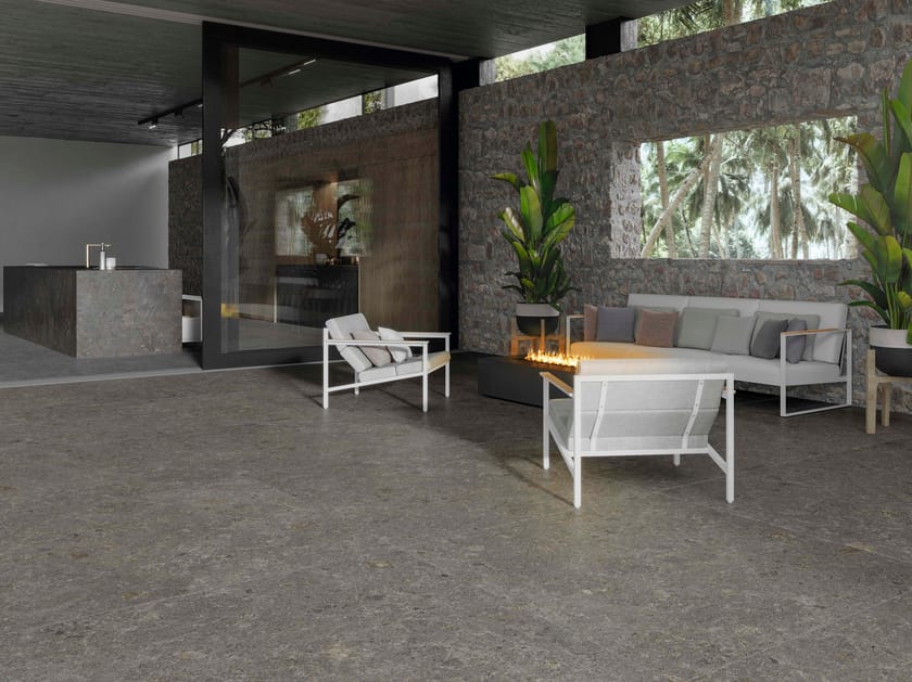 Pavimento/rivestimento effetto pietra METEORA By Inalco