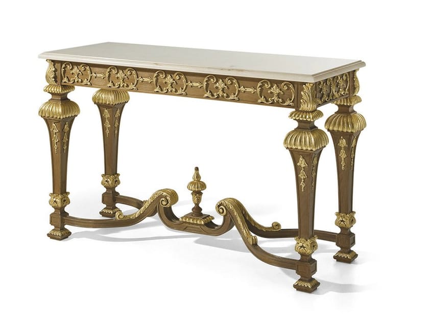 Rectangular oak console table MG 5240/ROV By OAK