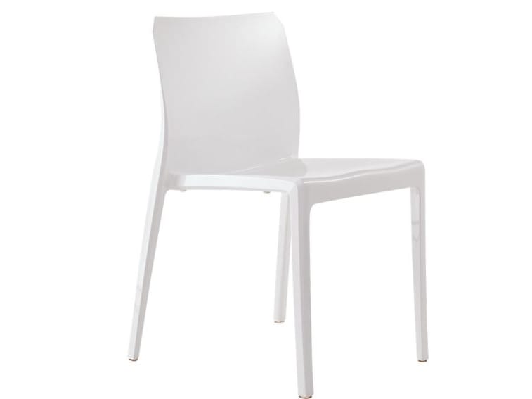 Stackable Nylon® chair MI_AMI GLOSSY By I.T.F. Design design Alberto Turolo
