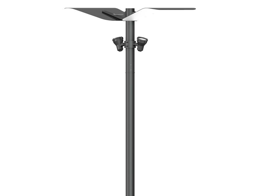 LED extruded aluminium street lamp on pole MIC 3 By LIGMAN