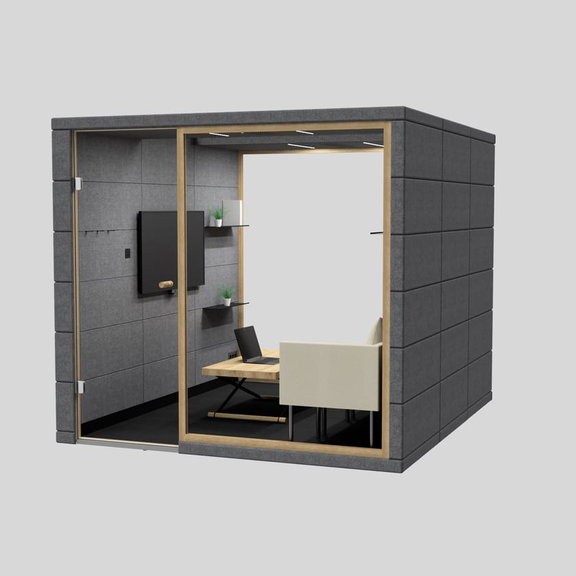 MICROOFFICE REALM office booth By SilentLab design PROGRES ATELIER