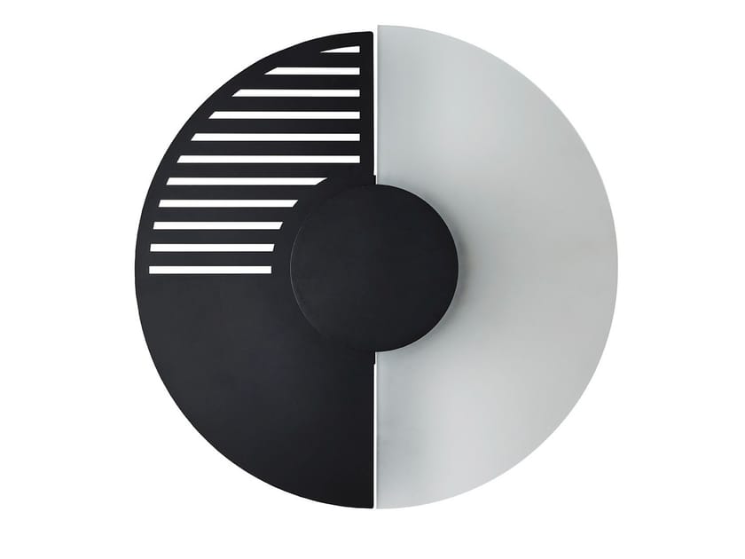 LED glass and aluminium wall lamp MIDNIGHT By DCW éditions