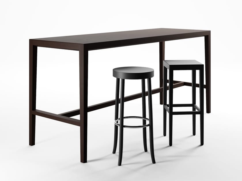 Rectangular wooden high table MIH By horgenglarus design Beat Waeber