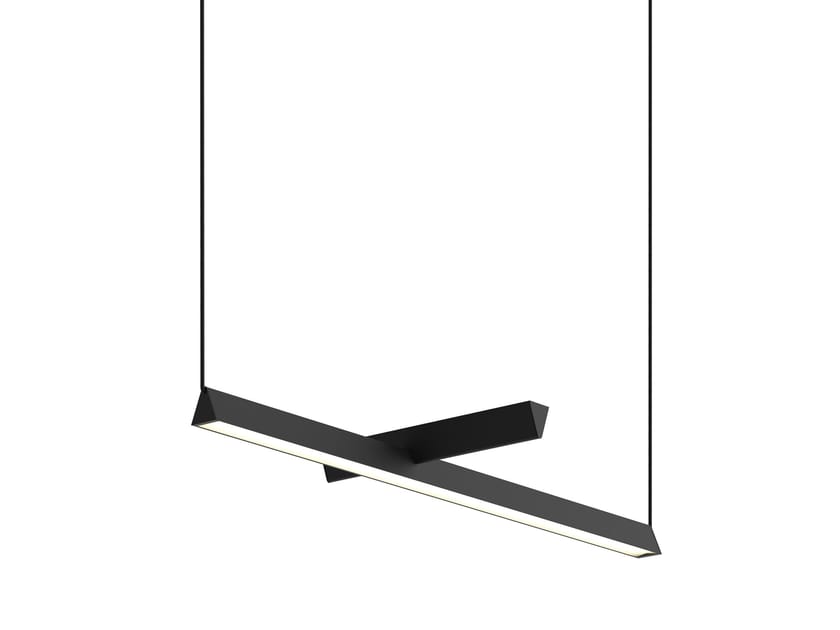 LED direct-indirect light pendant lamp MILE 03 Mile Collection By ...