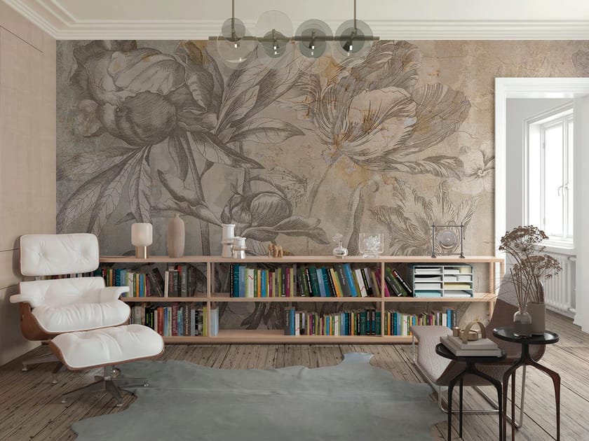 ARAZZO Wallpaper with floral pattern By MILLE997