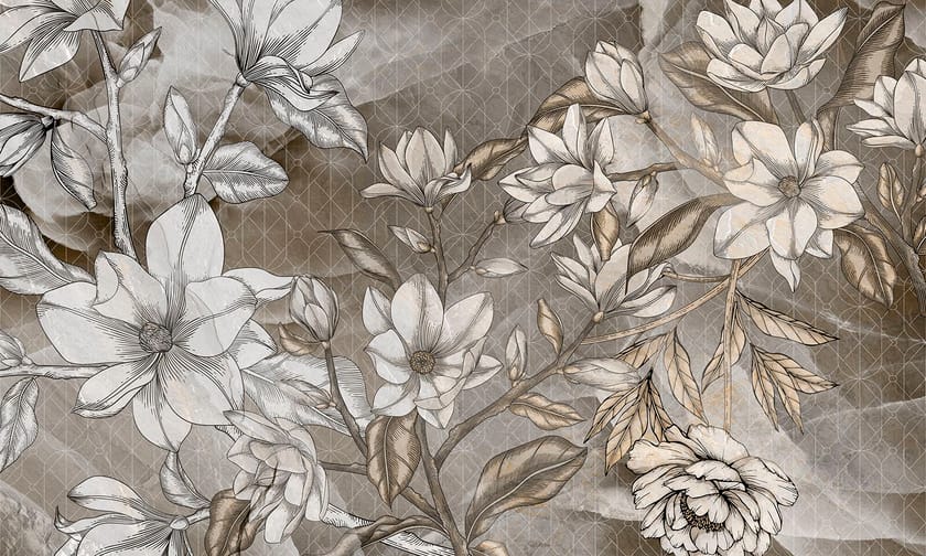 FLORES Papel pintado de flores By MILLE997