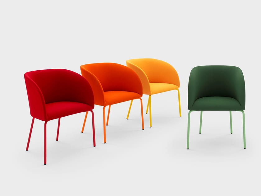 MILLY | Fabric chair By Viganò design Basaglia Rota Nodari, Alberto ...