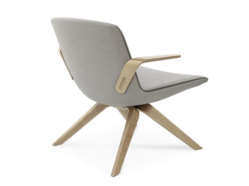 MILOS LOUNGE | Easy chair with armrests By Sitland design Dorigo Design