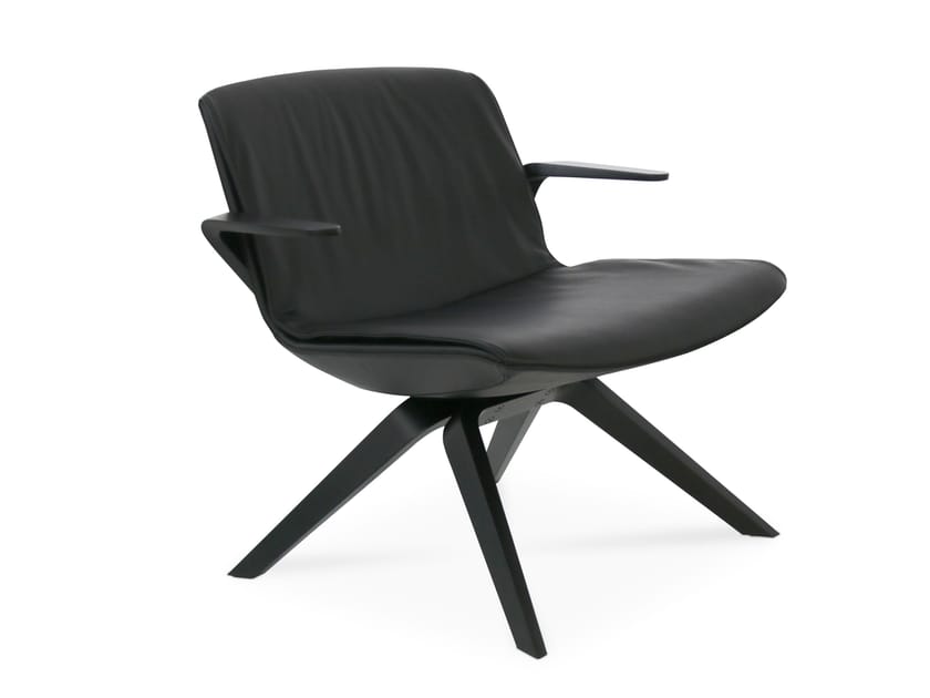 MILOS LOUNGE | Easy chair with armrests By Sitland design Dorigo Design