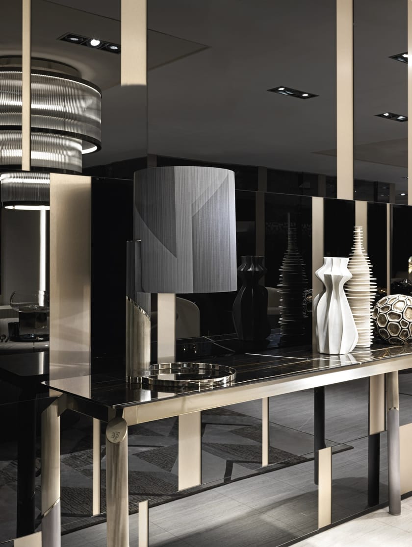 MILTON Rectangular marble console table By Visionnaire | design ...