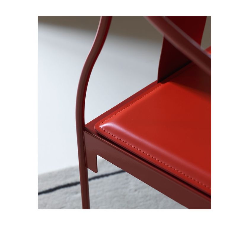 MINGX Powder coated steel easy chair with armrests By Driade | design ...