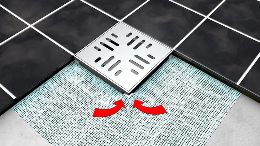 MINI-DRAIN 10x10 Flange for waterproofin Pit for drainage system By ...