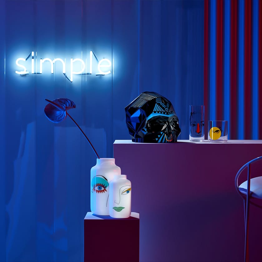 Vaso in cristallo MINI MAGNOLIA ROCK & POP By NUDE