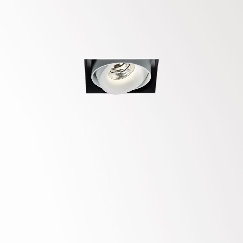 MINIGRID IN TRIMLESS | Square spotlight LED adjustable recessed ...
