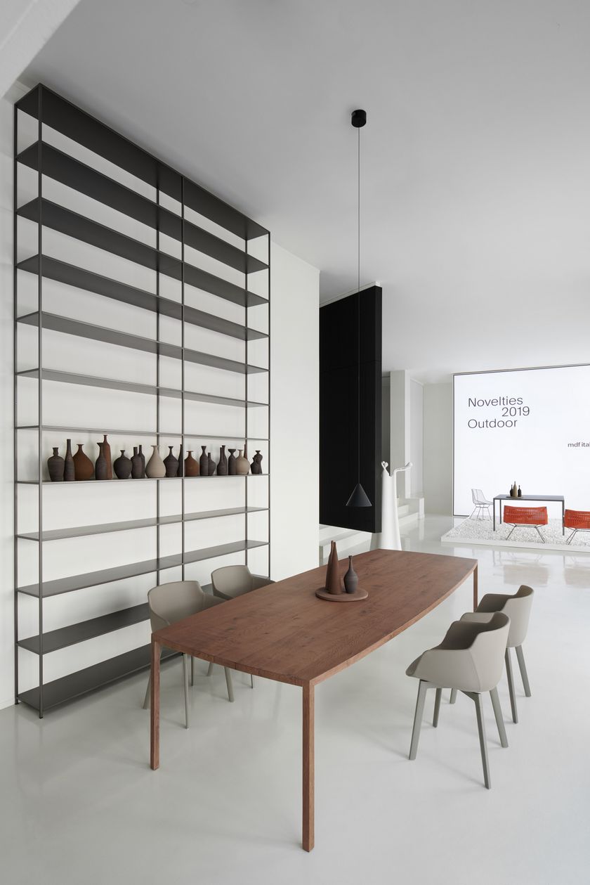 Open aluminium bookcase MINIMA 3.0 SYSTEM By MDF Italia design Metrica ...
