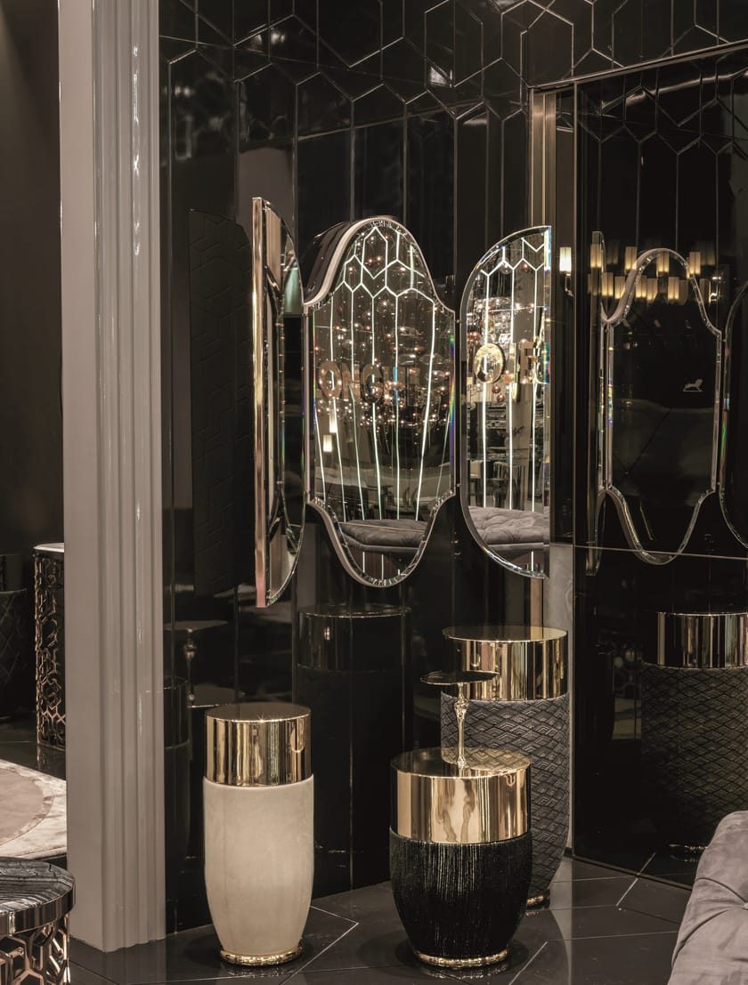 Wall-mounted mirror MIRAGE By Longhi design Giuseppe Iasparra