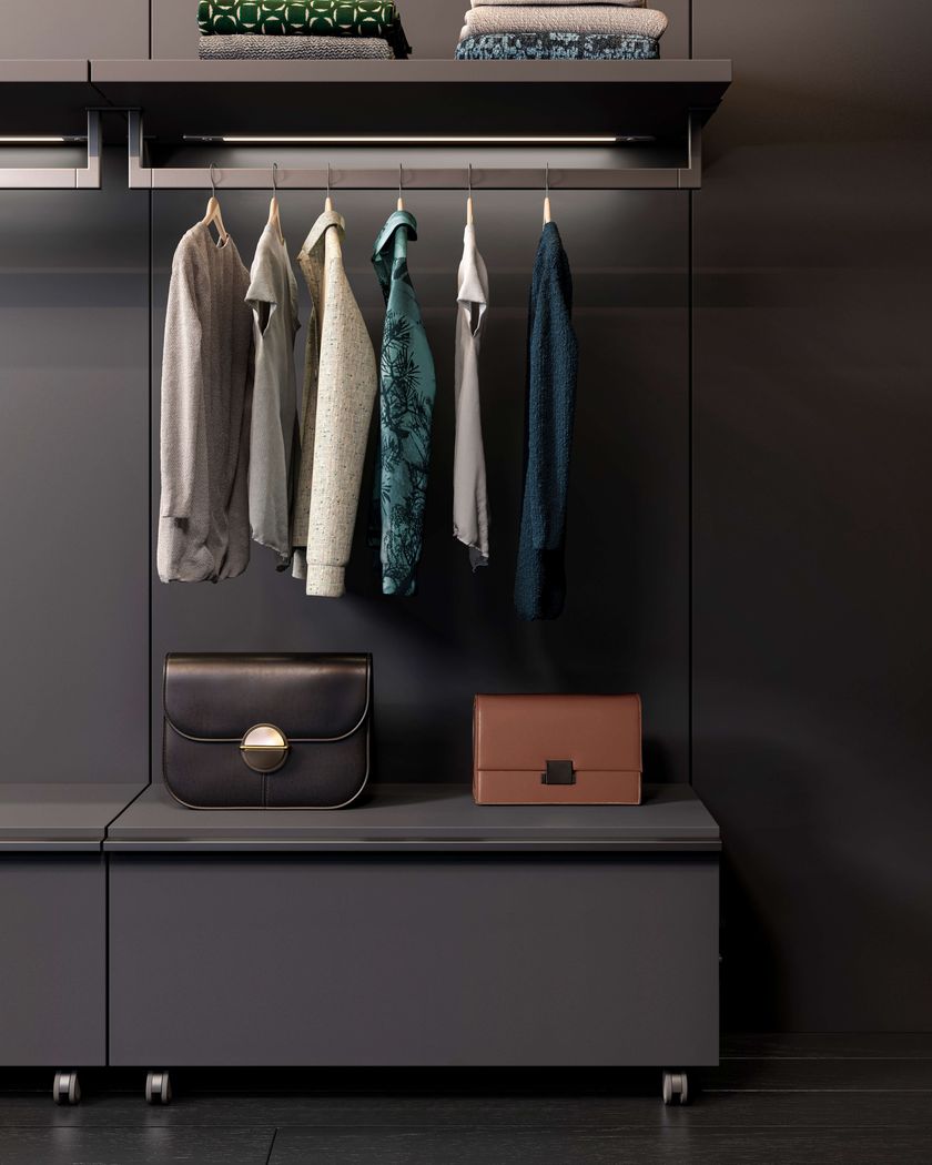 MIRIA UP walk-in wardrobe By GAROFOLI