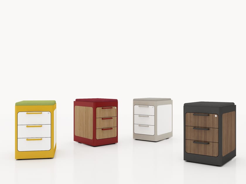 Office drawer unit with castors MIX By Tuna Ofis