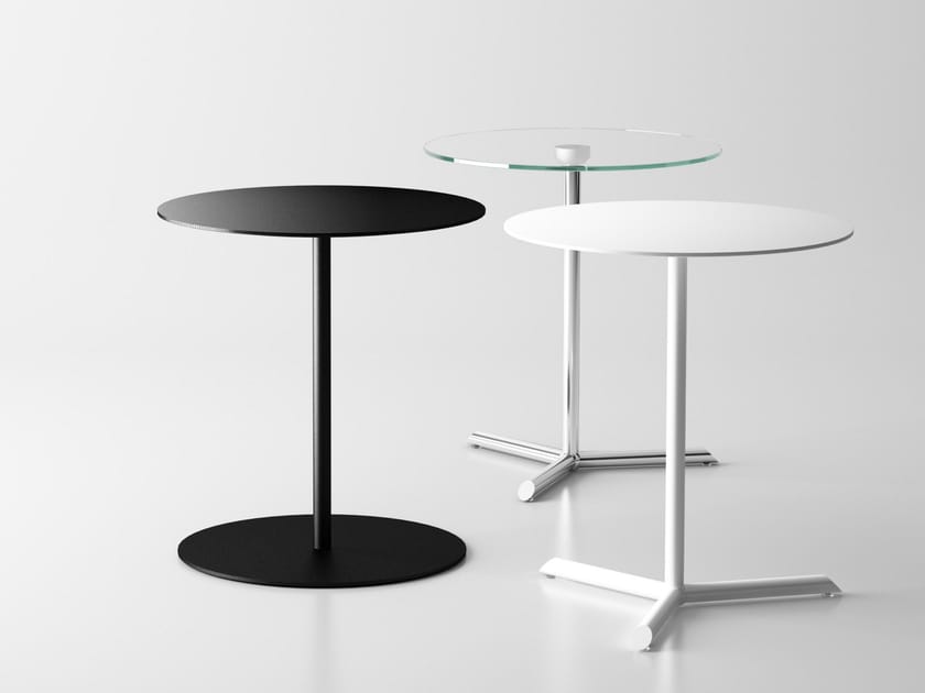 MILL Table basse ronde en acier pour CHR By Systemtronic