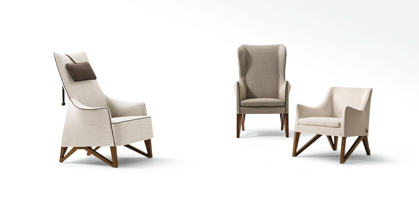 MOBIUS | Wing armchair By GIORGETTI design Umberto Asnago