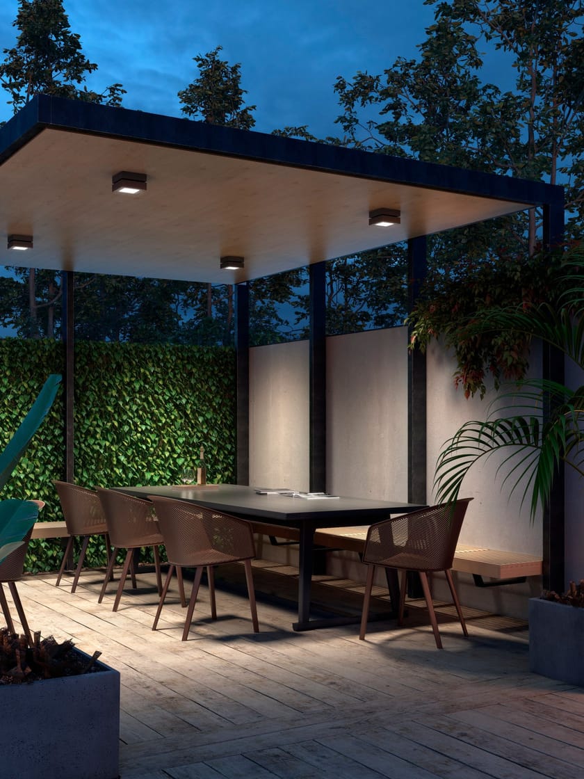 MODIS SINGLE Proyector de exterior LED ajustable de aluminio By LedsC4 ...