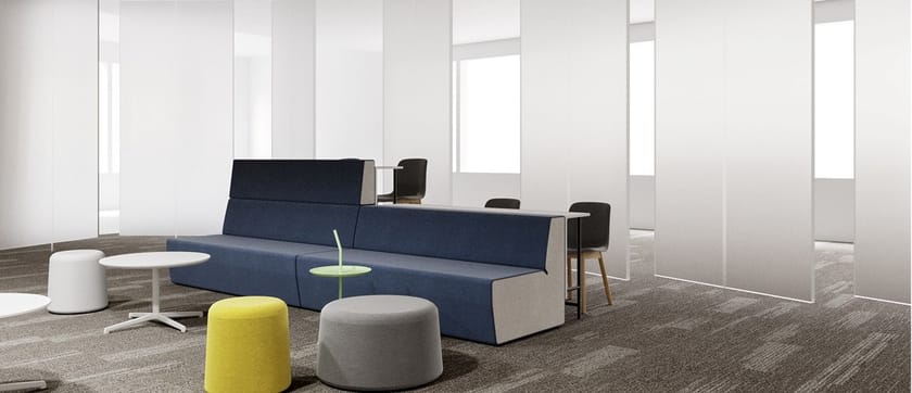 MODO POD | High-back sofa 2 seater high-back fabric sofa wth writing ...