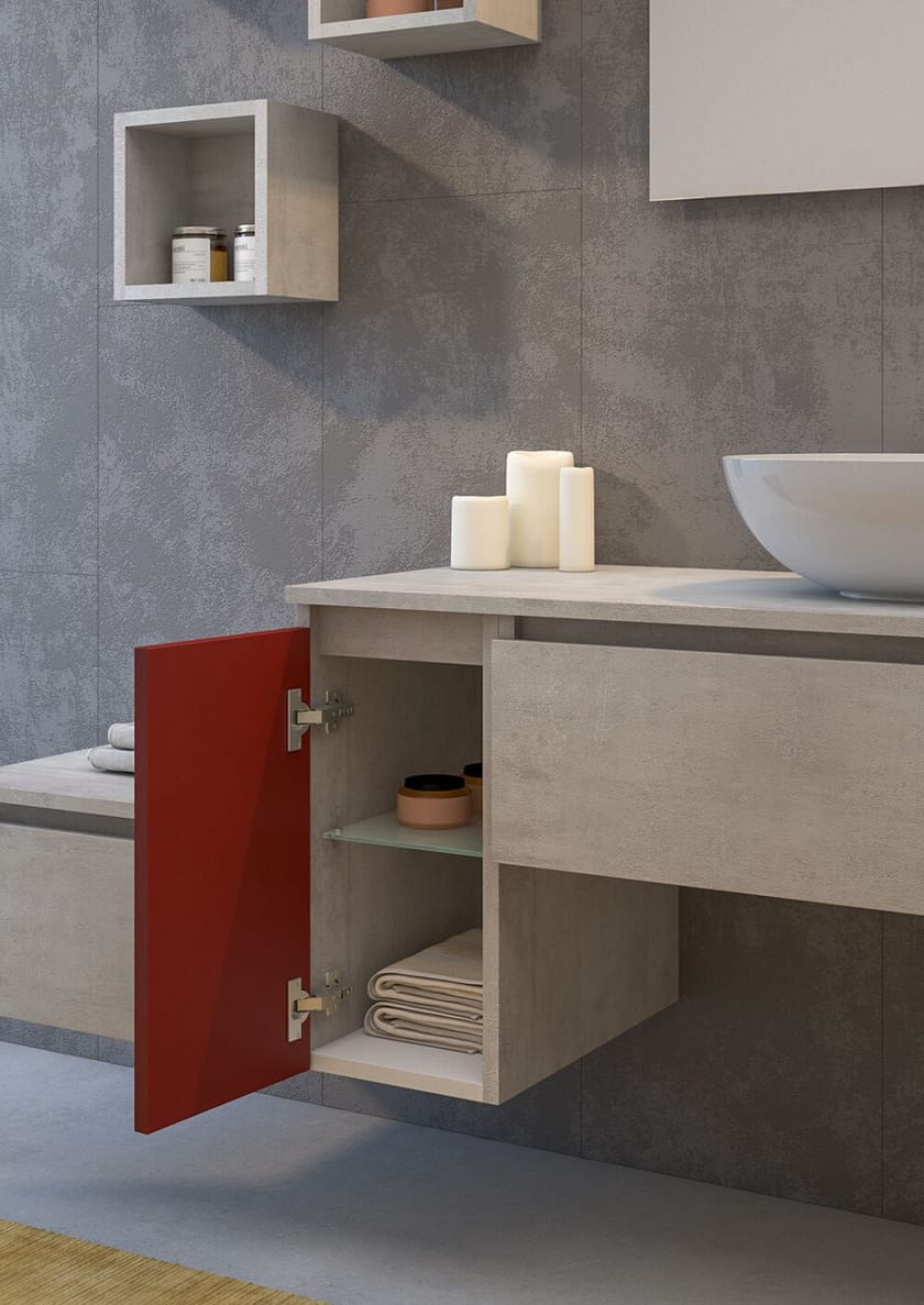 Wall-mounted vanity unit with drawers URBAN COMPONIBILE 15 Urban ...