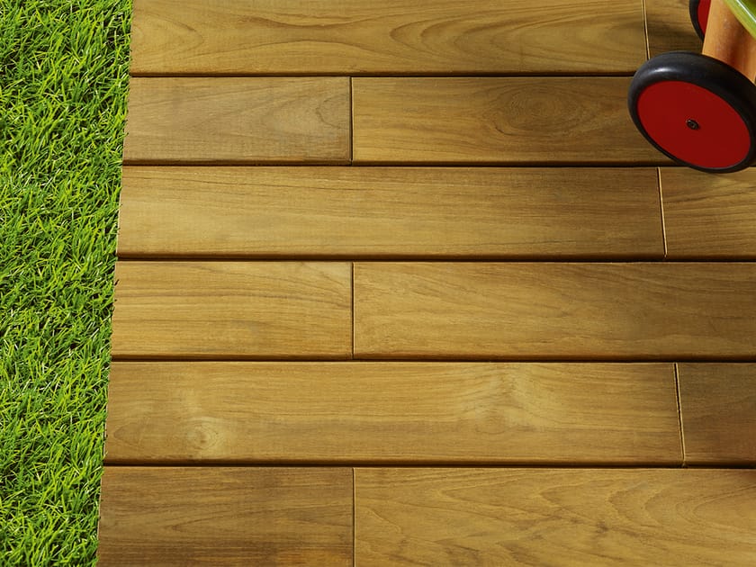 Soalho exterior de madeira ELYSIUM MODULO TEAK By Corà