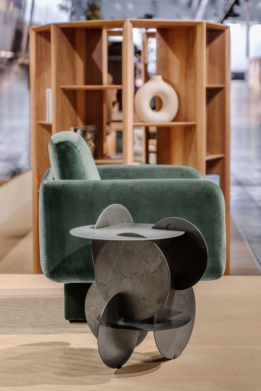 MONETE Metal coffee table By Gallotti&Radice | design Massimo Castagna