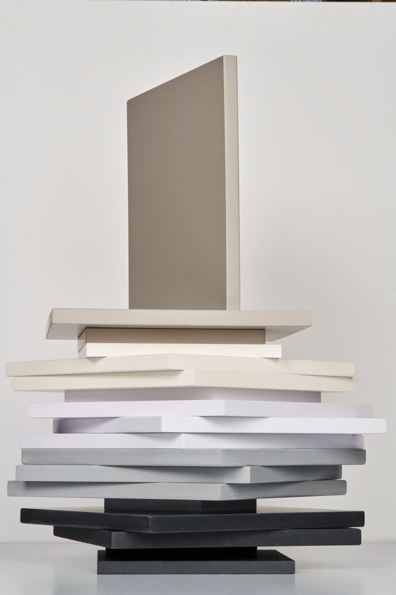 Furniture design in Compact HPL MONOCHROM By Polyrey