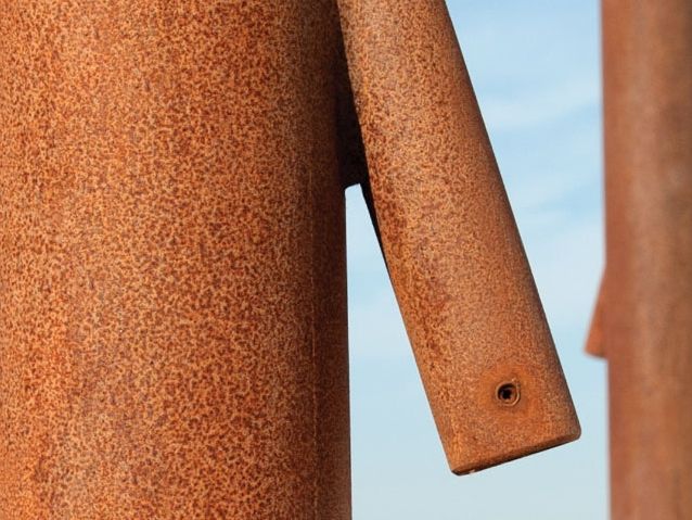 MONSIEUR Corten™ outdoor shower By CYRIA